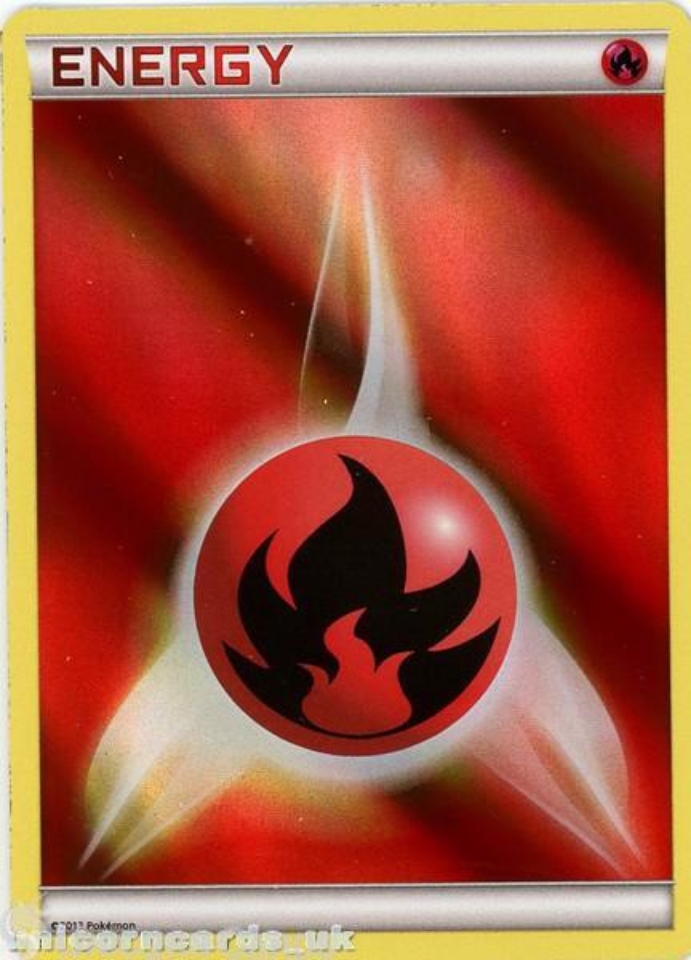 Fire Energy - Holo - MCMB Holofoil Mint Pokemon Card:: Unicorn Cards ...