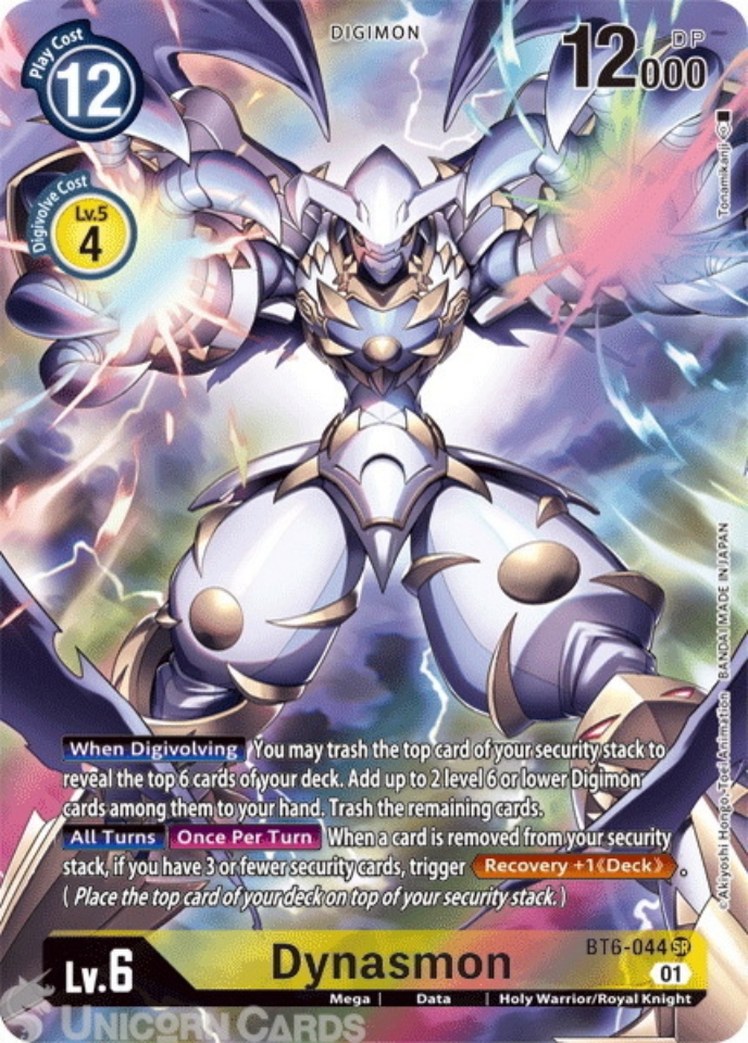 BT6-044 Dynasmon Super Rare Alternative Art Mint Digimon Card:: Unicorn ...