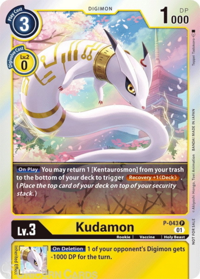 P-043 Kudamon Promo Mint Digimon Card:: Unicorn Cards - YuGiOh ...