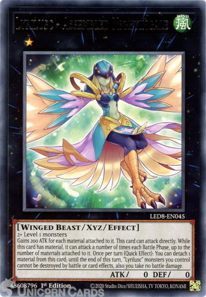 LED8-EN045 Lyrilusc - Assembled Nightingale Rare 1st Edition Mint ...