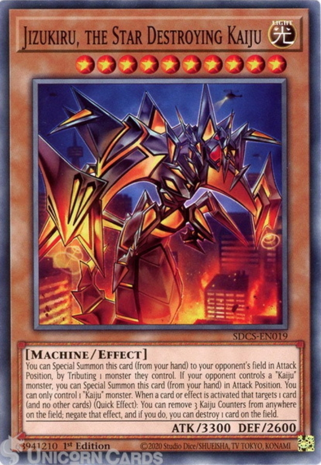 SDCS-EN019 Jizukiru, the Star Destroying Kaiju Common 1st Edition Mint ...