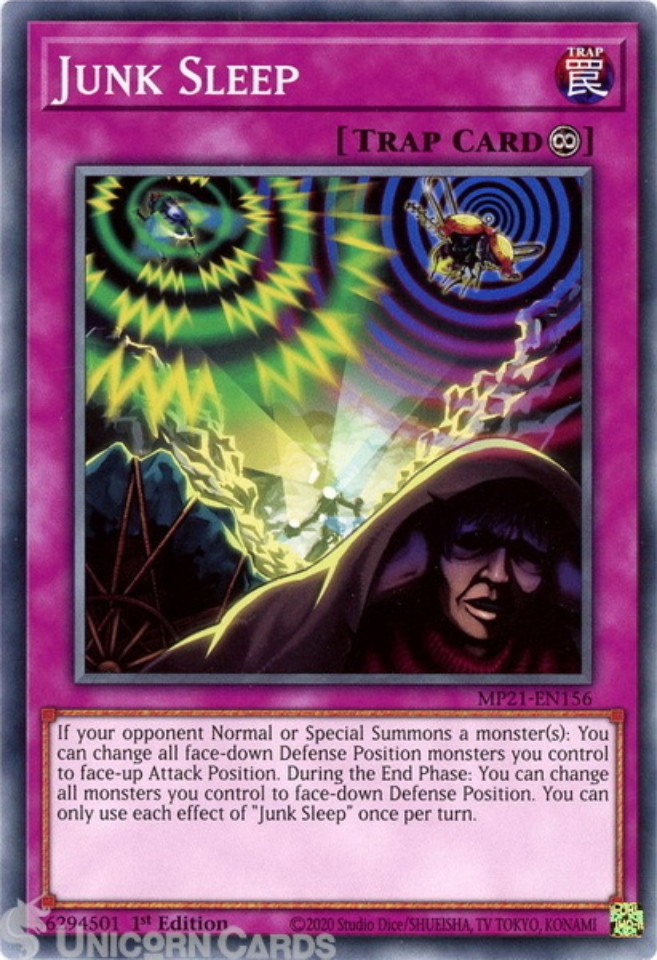 MP21-EN156 Junk Sleep Common 1st Edition Mint YuGiOh Card:: Unicorn ...