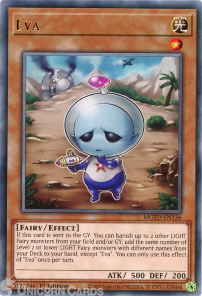 MGED-EN136 Eva Rare 1st Edition Mint YuGiOh Card:: Unicorn Cards ...