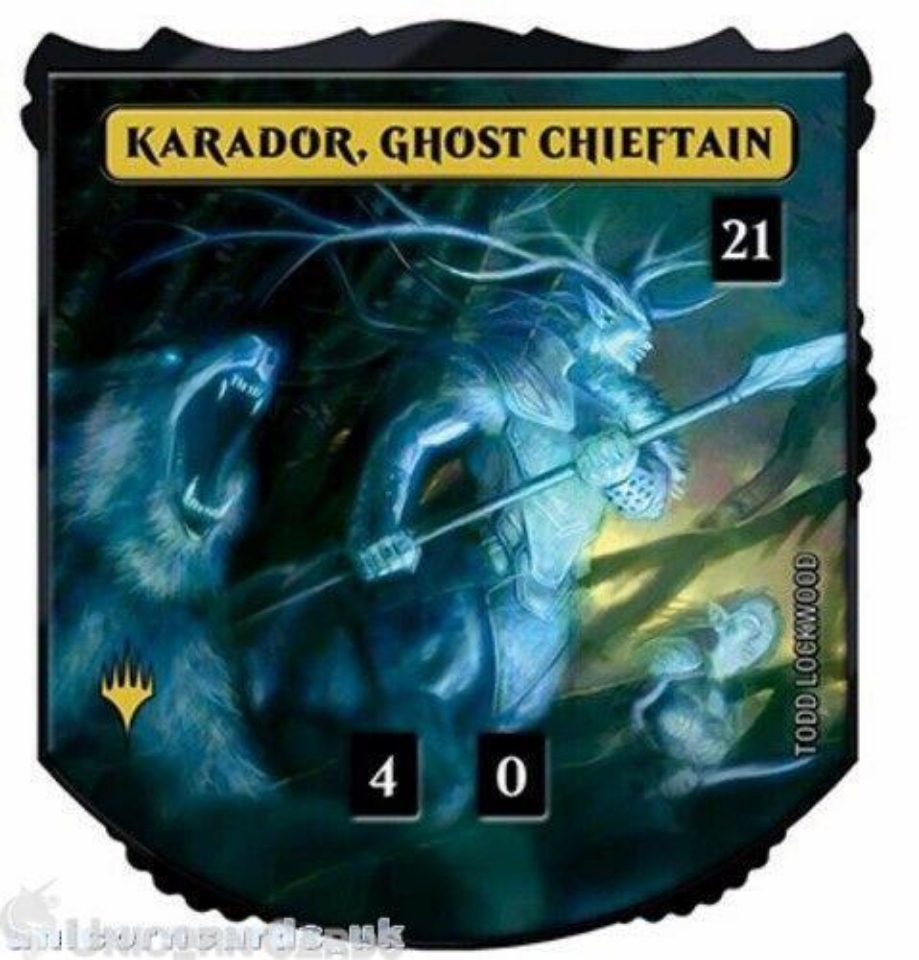 Karador, Ghost Chieftain Ultra-Pro MTG Relic Foil Commander Token ...