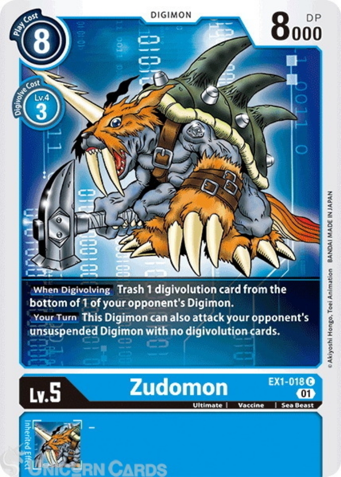 Digimon Zudomon Digimon Card Game/【BT 14】BLAST ACE]Zudomon ACE