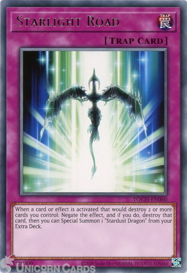 TOCH-EN060 Starlight Road Rare UNL Edition Mint YuGiOh Card:: Unicorn ...