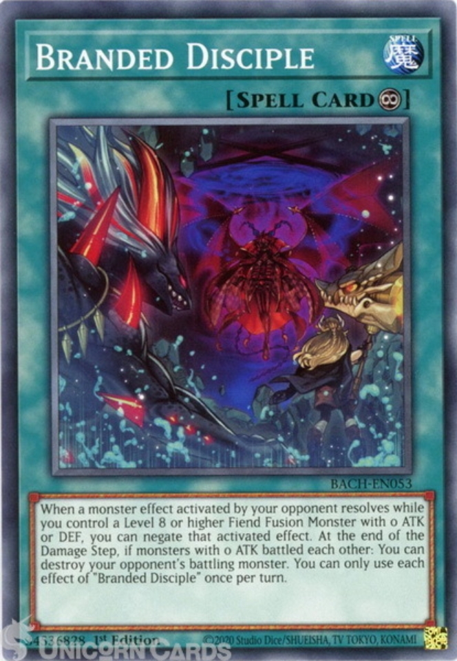 BACH EN053 Branded Disciple Common 1st Edition Mint YuGiOh Card
