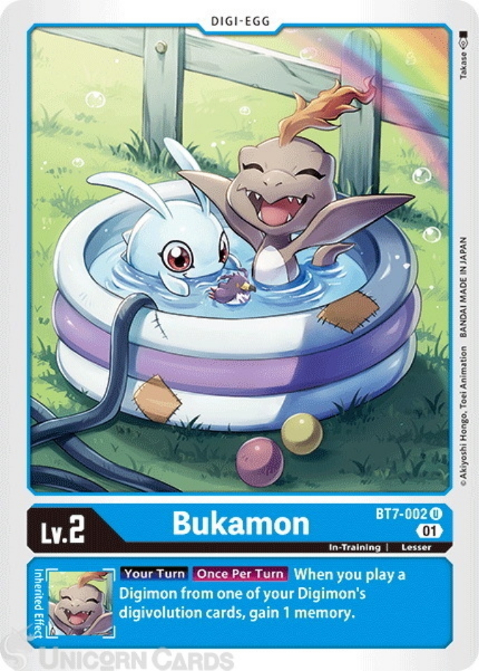 BT7-002 Bukamon Uncommon Mint Digimon Card:: Unicorn Cards - YuGiOh ...
