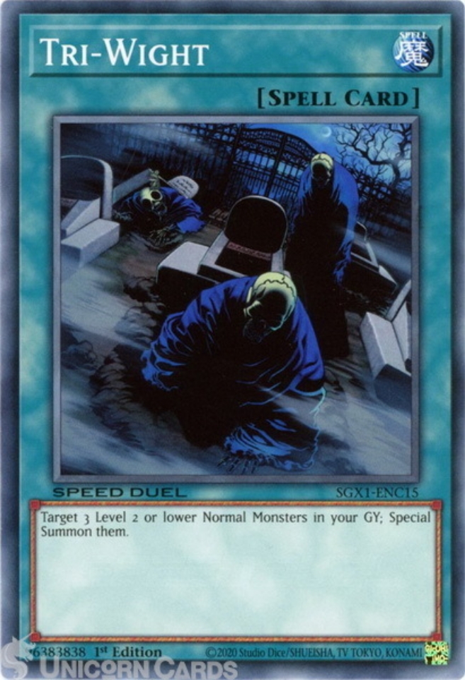 SGX1-ENC15 Tri-Wight Common 1st Edition Mint YuGiOh Card:: Unicorn ...