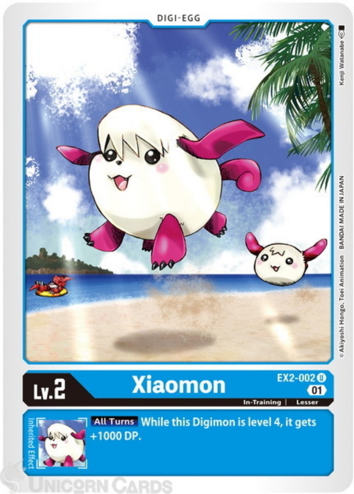 EX2-002 Xiaomon Uncommon Mint Digimon Card:: Unicorn Cards - YuGiOh ...