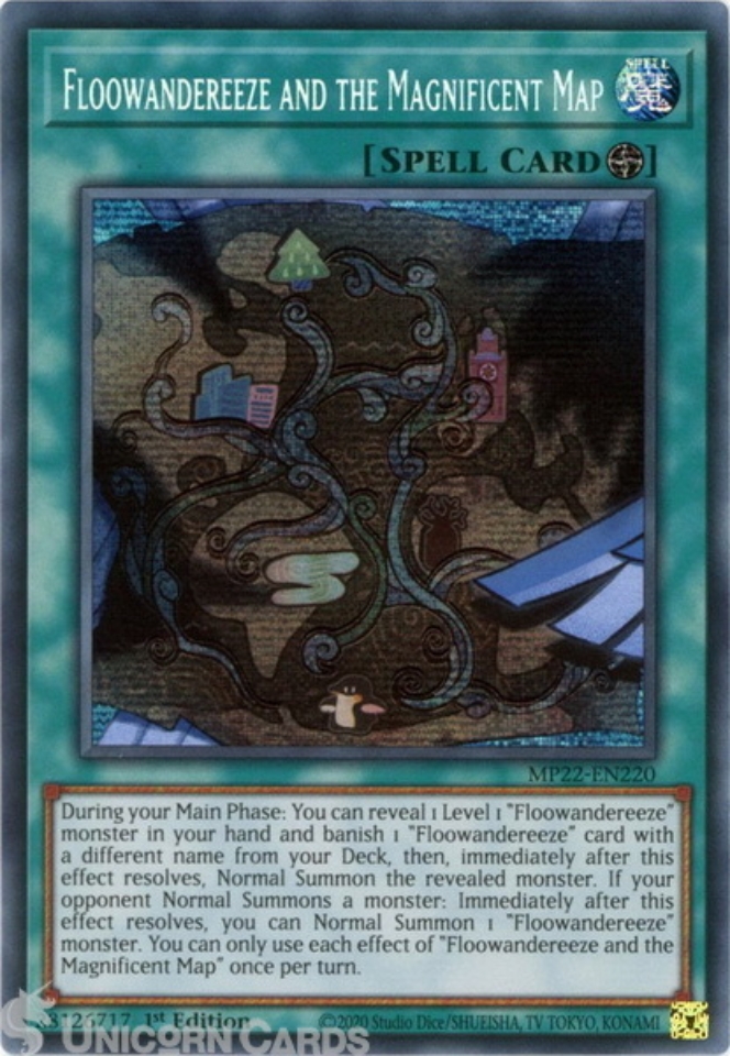 MP22-EN220 Floowandereeze and the Magnificent Map Prismatic Secret Rare ...