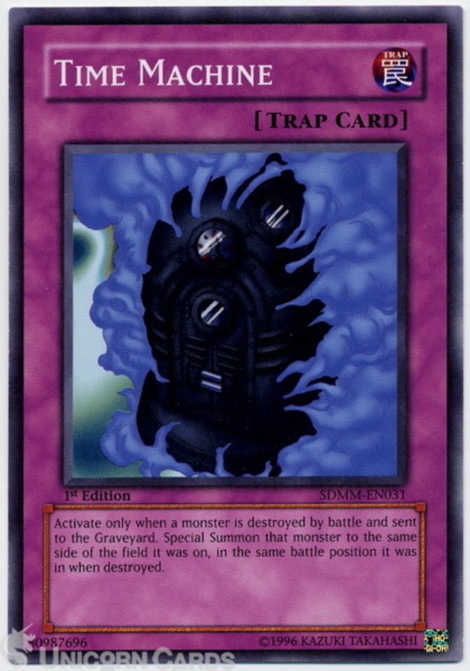 SDMM-EN031 Time Machine 1st Edition Mint YuGiOh Card:: Unicorn Cards ...