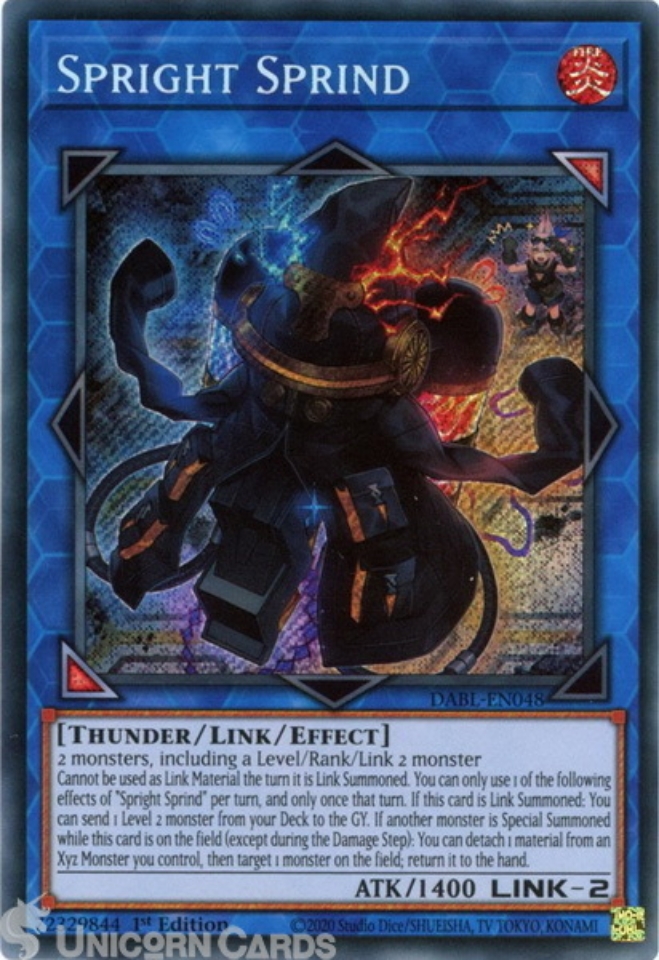 DABL-EN048 Spright Sprind :: Secret Rare 1st Edition Mint YuGiOh Card ...