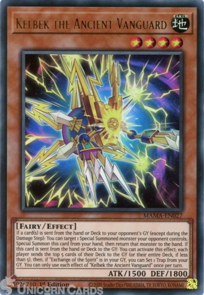 MAMA-EN027 Kelbek the Ancient Vanguard :: Ultra Rare 1st Edition Mint ...