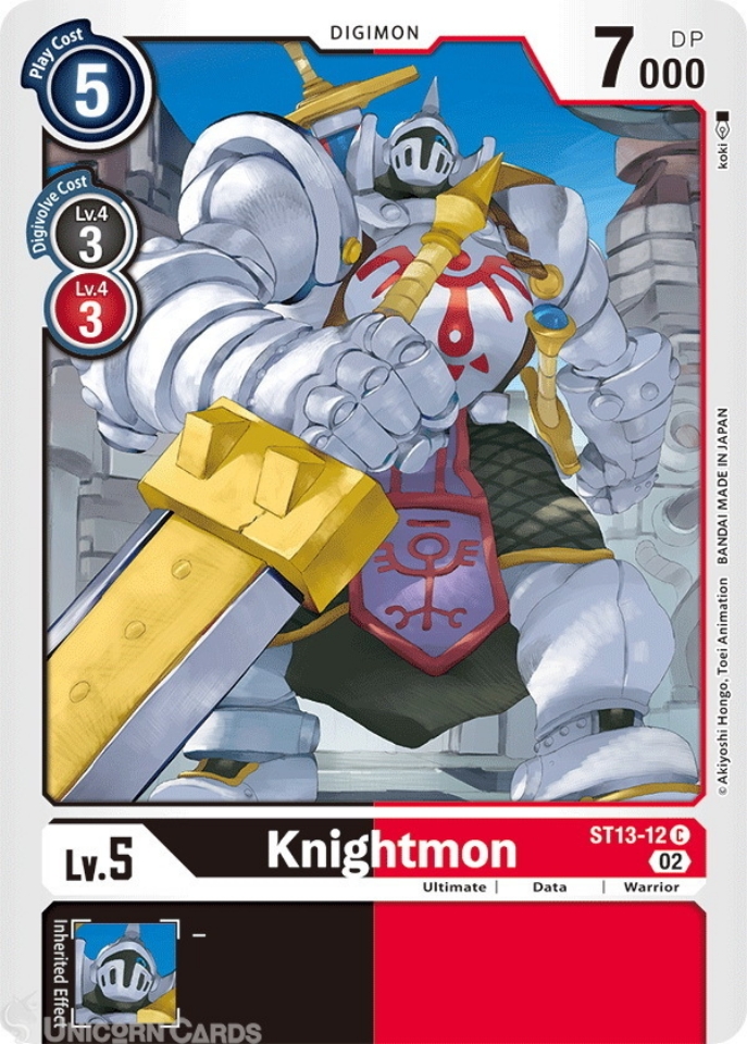 ST13-12 Knightmon Common Mint Digimon Card:: Unicorn Cards - YuGiOh ...