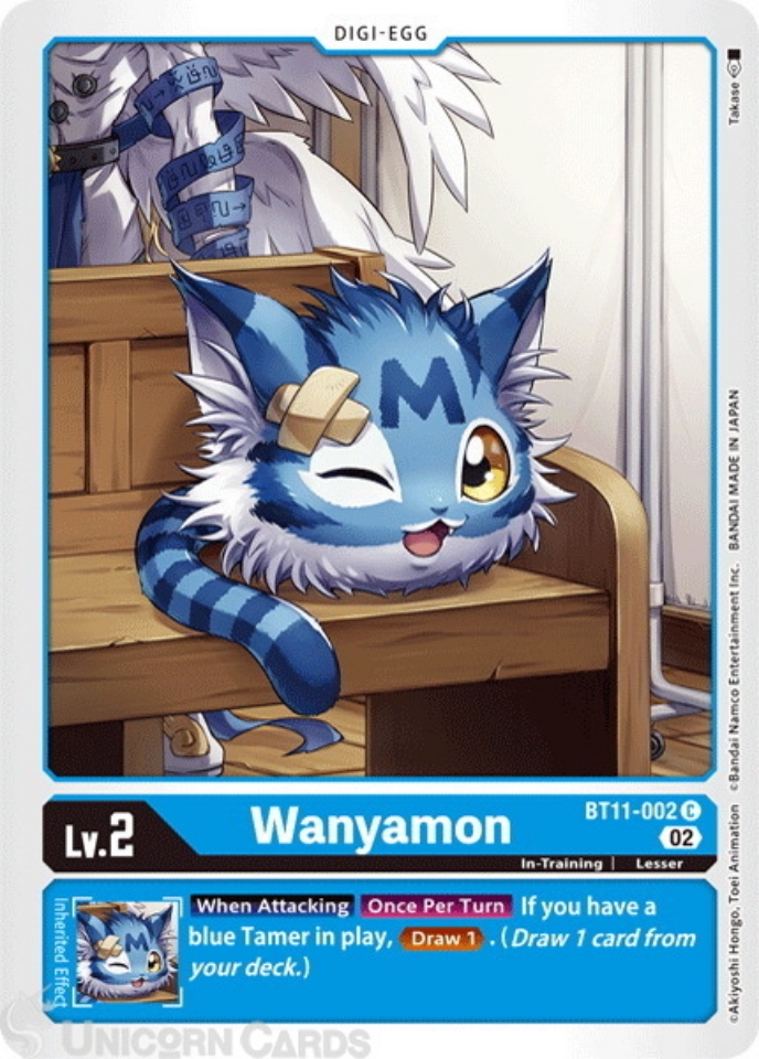 BT11-002 Wanyamon :: Common :: BT11: Dimensional Phase :: Mint Digimon ...