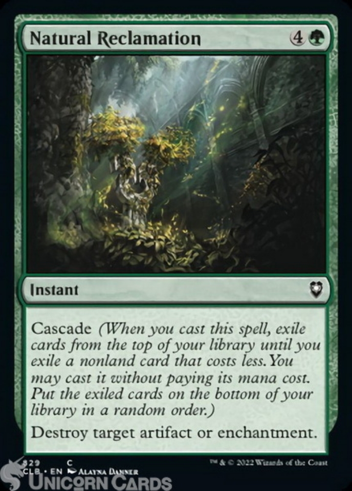 Natural Reclamation : Common : Battle For Baldur's Gate : Mint MTG Card ...