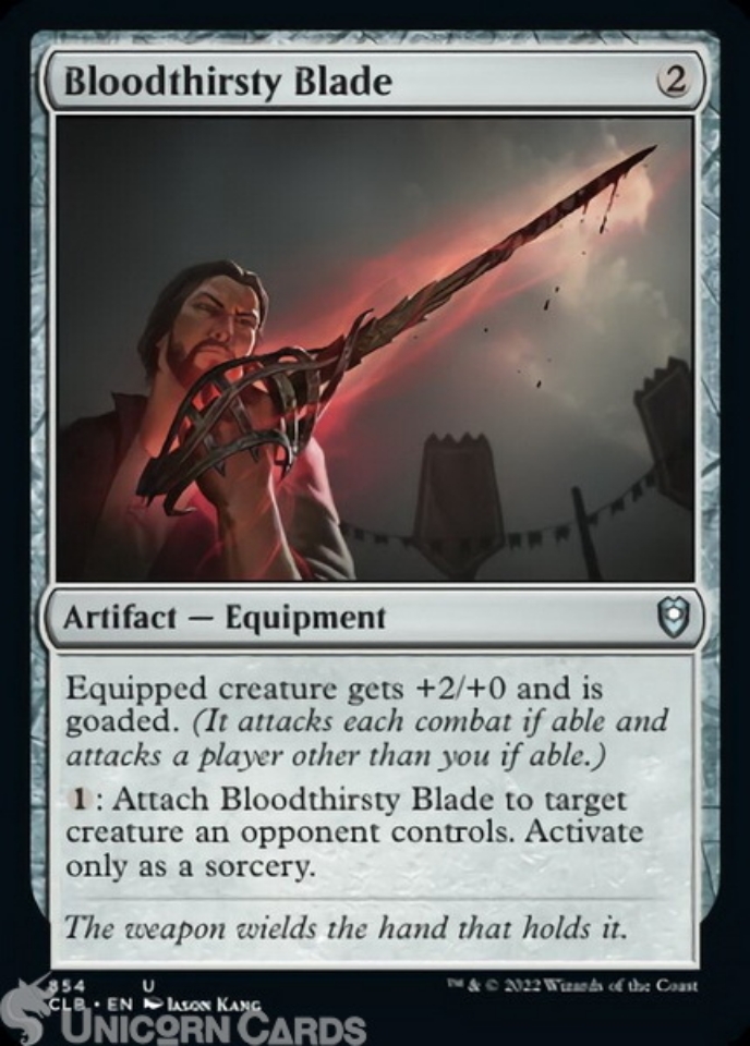 Bloodthirsty Blade : Uncommon : Battle For Baldur's Gate : Mint MTG ...