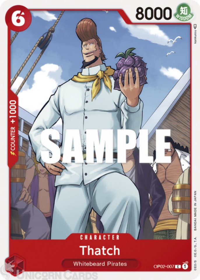 OP02-007 Thatch Common One Piece TCG Card:: Unicorn Cards - YuGiOh ...