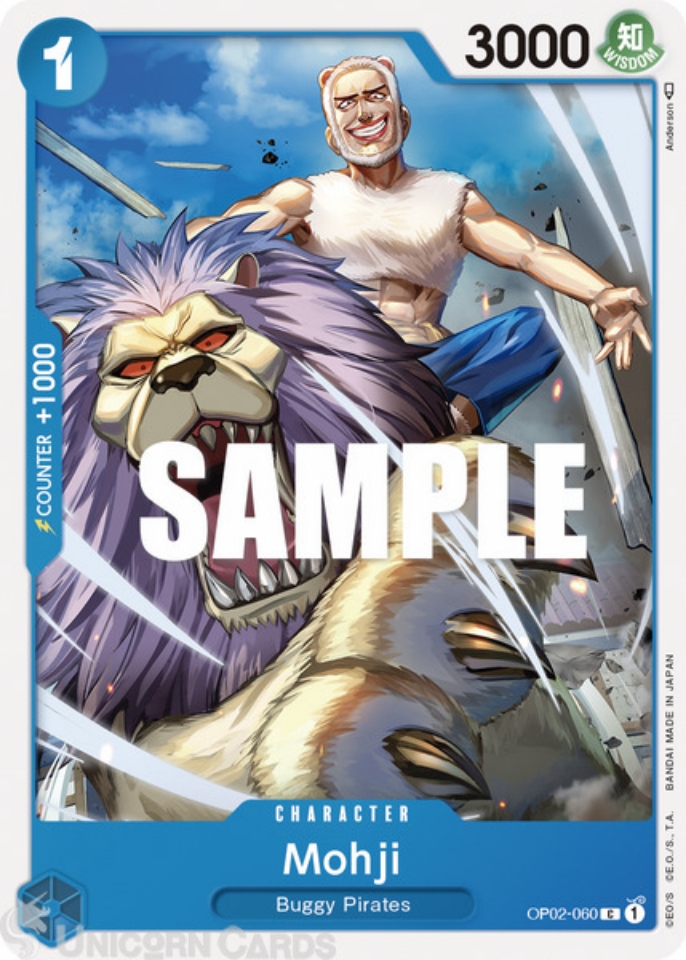 OP02-060 Mohji Common One Piece TCG Card:: Unicorn Cards - YuGiOh ...