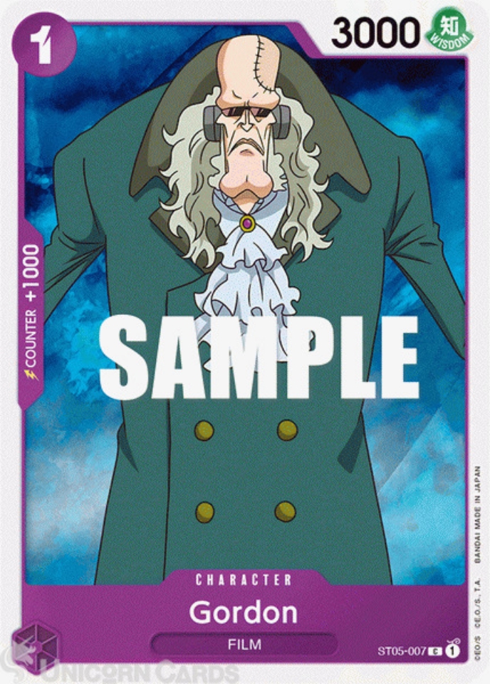ST05-007 Gordon :: Common One Piece TCG Card:: Unicorn Cards - YuGiOh ...