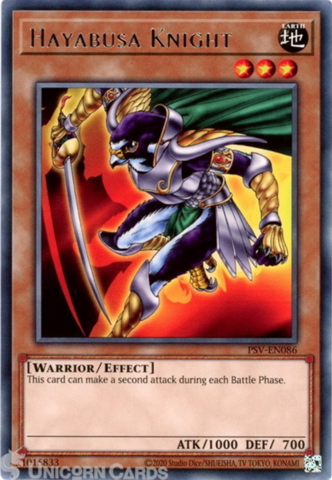 PSV-EN086 Hayabusa Knight :: Rare 25th Anniversary Edition Mint YuGiOh ...
