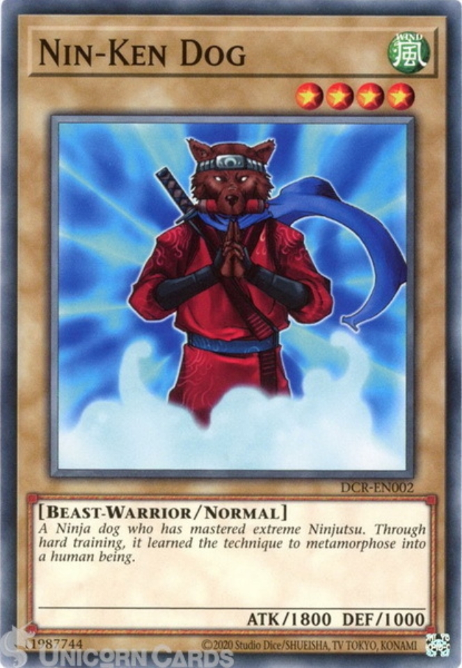 DCR-EN002 Nin-Ken Dog :: Common 25th Anniversary Edition Mint YuGiOh ...