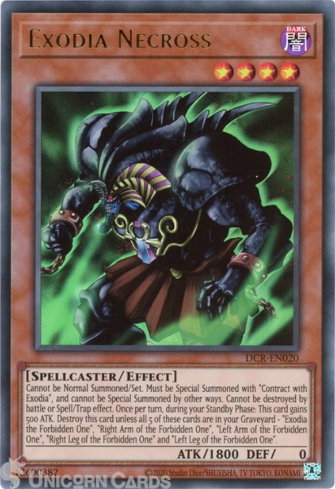 DCR-EN020 Exodia Necross :: Ultra Rare 25th Anniversary Edition Mint ...