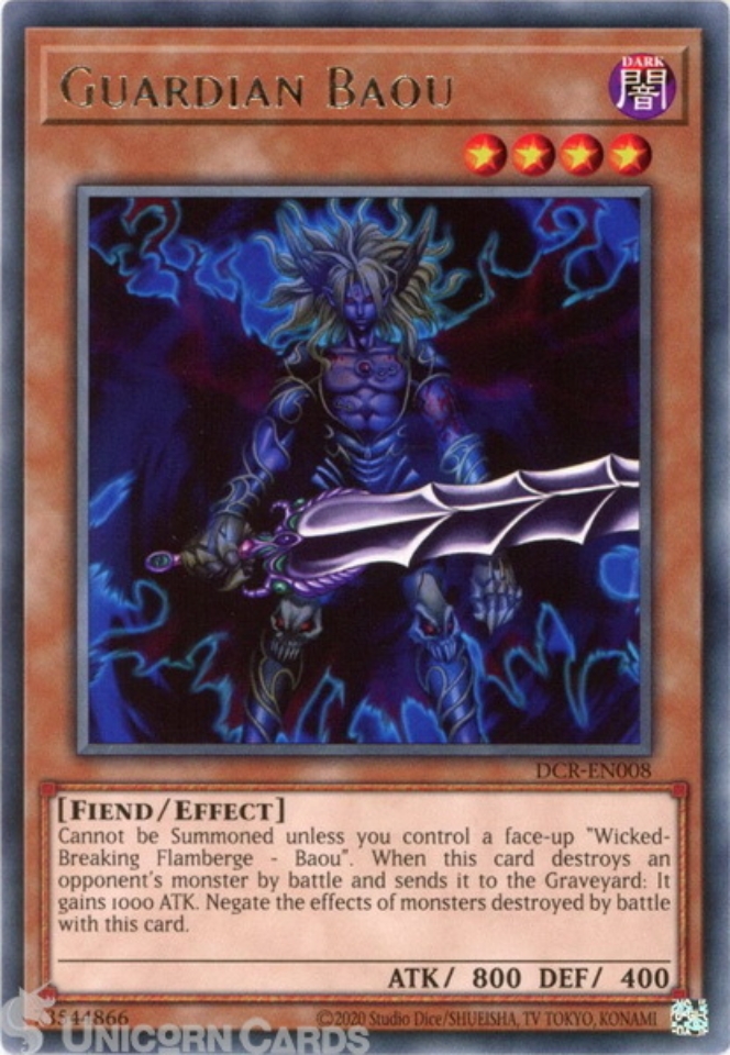 DCR-EN008 Guardian Baou :: Rare 25th Anniversary Edition Mint YuGiOh ...