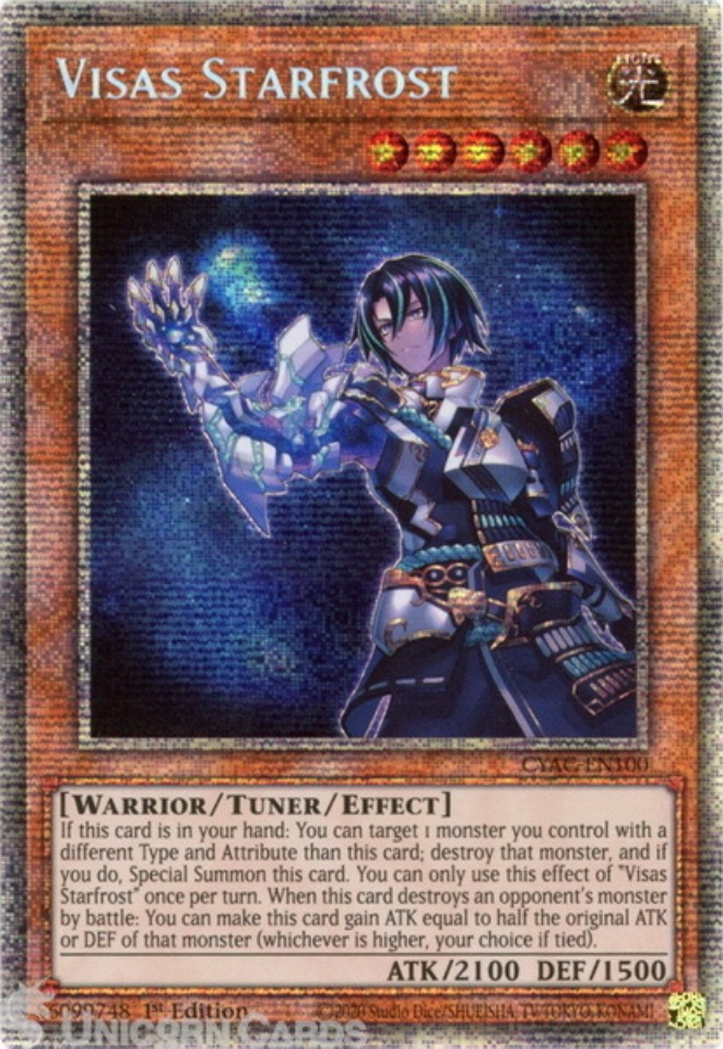 CYAC-EN100 Visas Starfrost :: Starlight Rare 1st Edition Mint YuGiOh ...