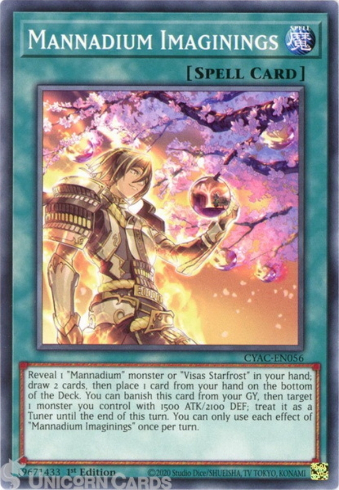 CYAC-EN056 Mannadium Imaginings :: Common 1st Edition Mint YuGiOh Card ...