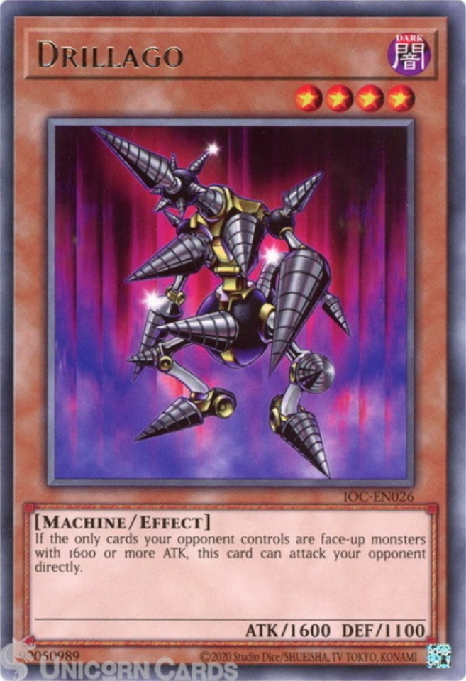 IOC-EN026 Drillago :: Rare 25th Anniversary Edition Mint YuGiOh Card ...