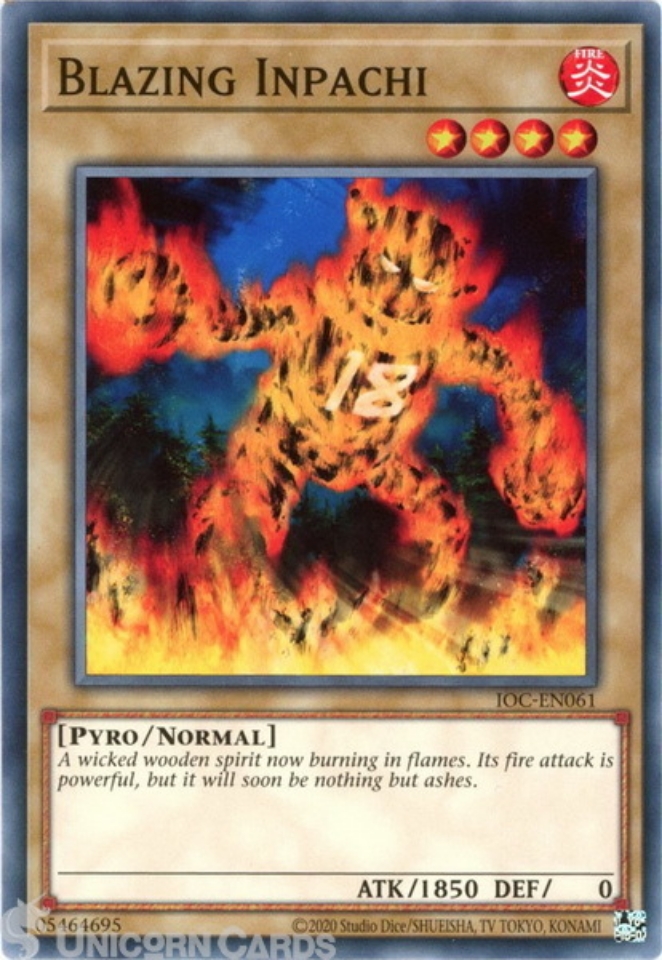IOC-EN061 Blazing Inpachi :: Common 25th Anniversary Edition Mint ...