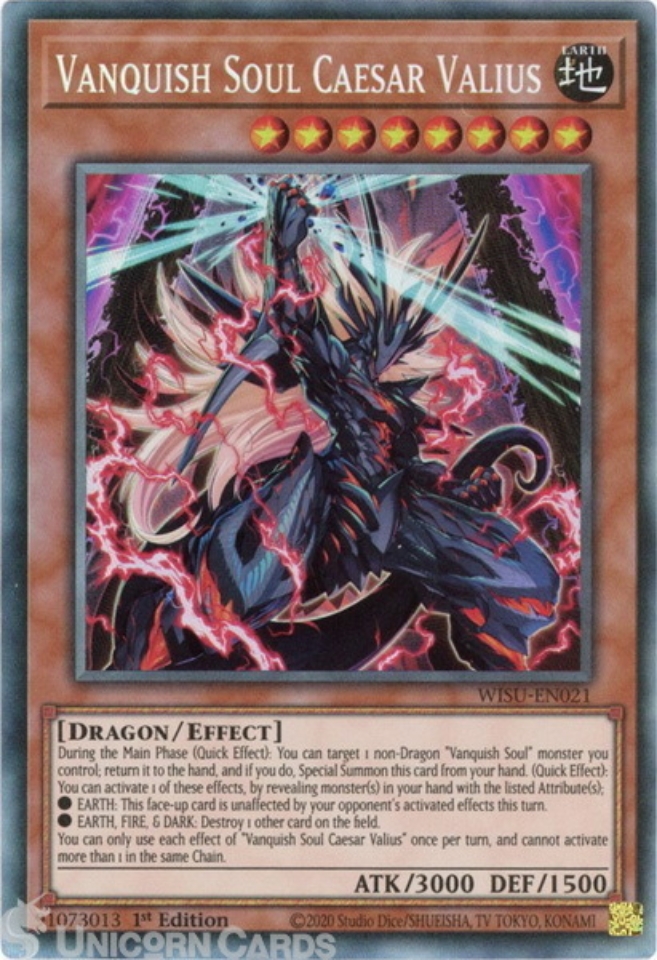 WISU-EN021 Vanquish Soul Caesar Valius :: Collector's Rare 1st Edition ...