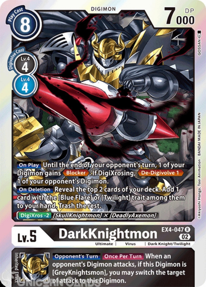 EX4-047 DarkKnightmon :: Rare Digimon Card :: EX04: Alternative Being ...