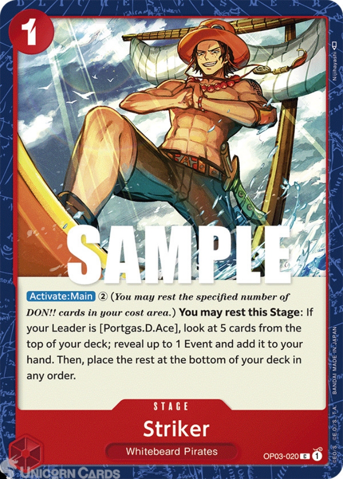 OP03-020 Striker :: Common One Piece TCG Card :: OP03: Pillars of ...