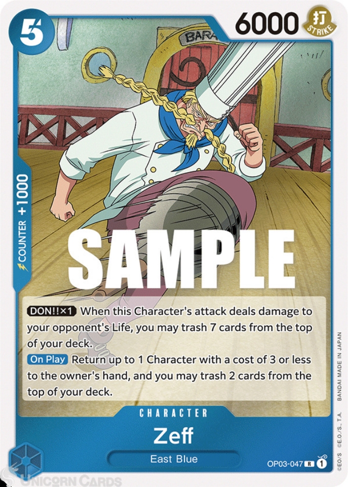 OP03-047 Zeff :: Rare One Piece TCG Card :: OP03: Pillars of Strength ...