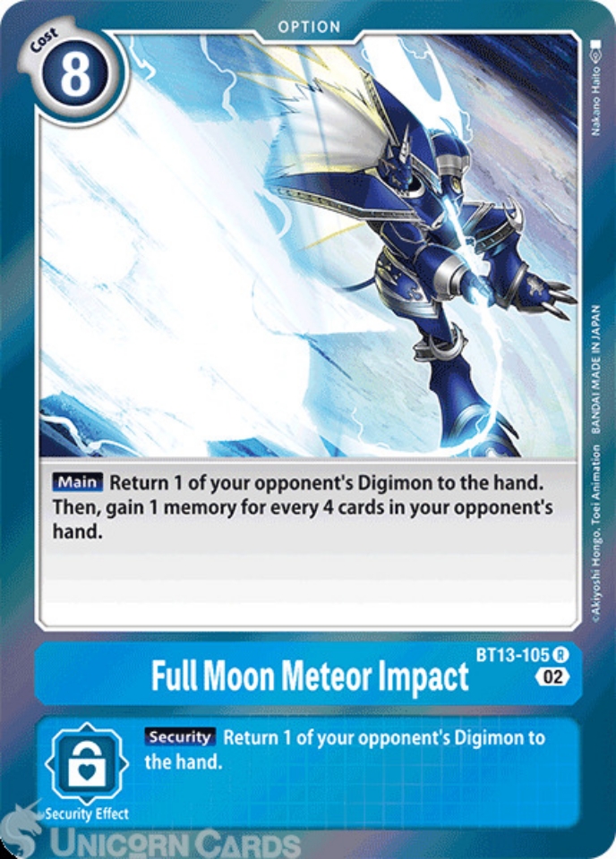 BT13-105 Full Moon Meteor Impact :: Rare Digimon Card :: BT-13: Versus ...