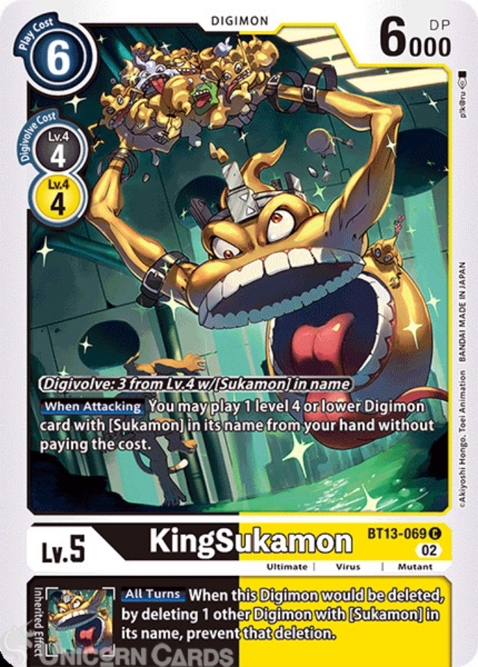BT13-069 KingSukamon :: Common Digimon Card :: BT-13: Versus Royal ...