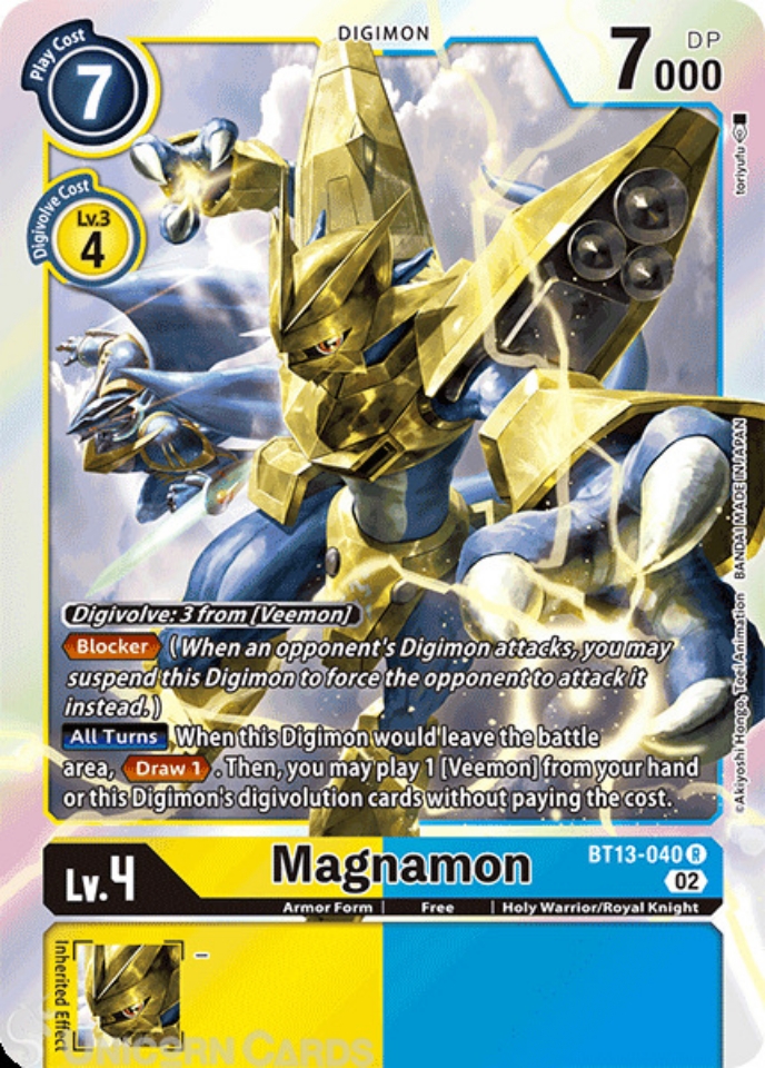 BT13-040 Magnamon :: Rare Digimon Card :: BT-13: Versus Royal Knights ...