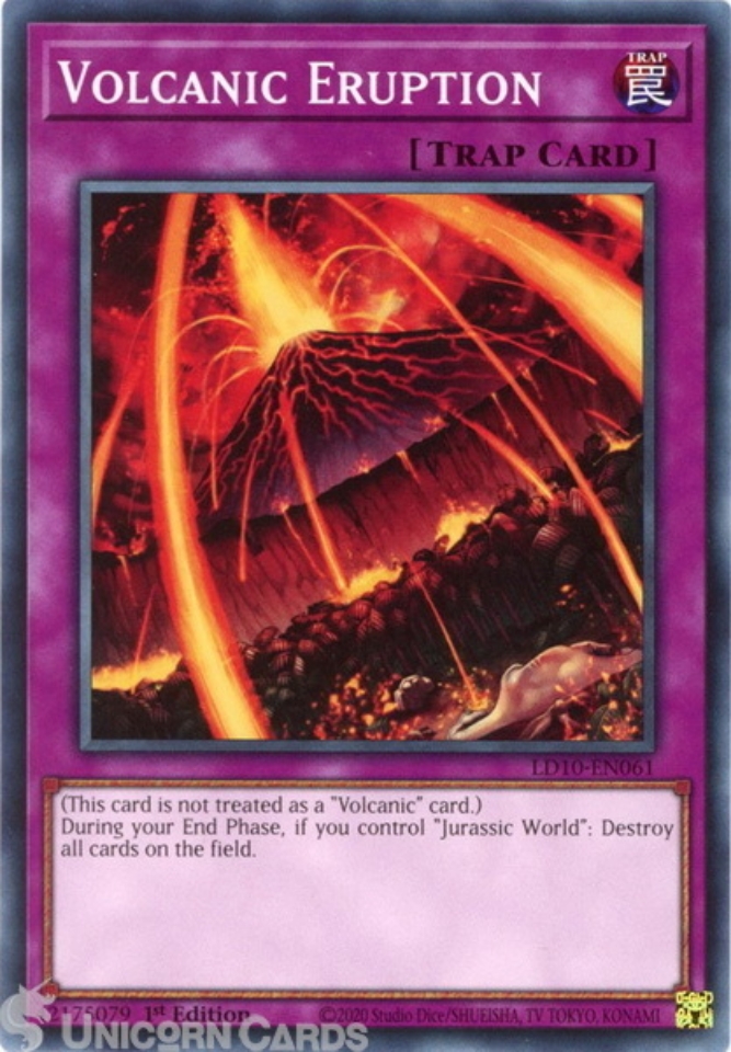 LD10-EN061 Volcanic Eruption :: Common 1st Edition Mint YuGiOh Card ...