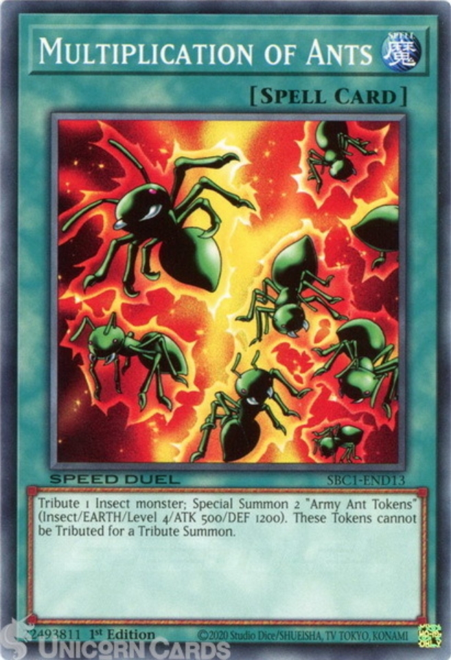 SBC1-END13 Multiplication of Ants :: Common 1st Edition YuGiOh Card ...