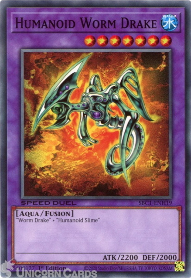 SBC1-ENH19 Humanoid Worm Drake :: Common 1st Edition YuGiOh Card ...
