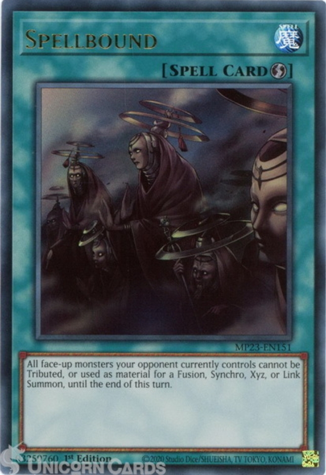 Spellbound Ultra Rare 1st Edition YU-GI-OH! Spellbound Ultra Rare Card ...