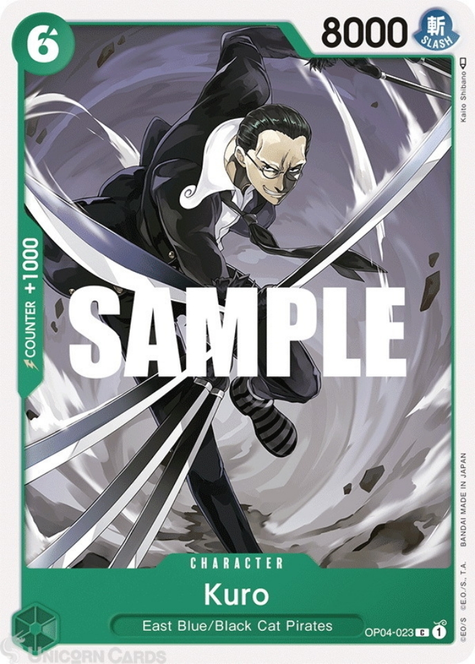 OP04-023 Kuro :: Common One Piece TCG Card:: Unicorn Cards - YuGiOh ...