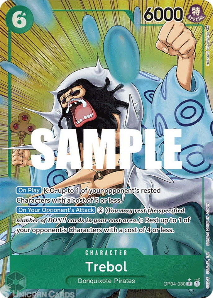 OP04-030 Trebol :: Rare Alternative Art One Piece TCG Card:: Unicorn ...