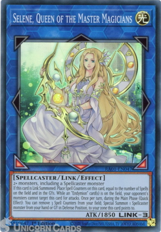 RA01-EN047 Selene, Queen of the Master Magicians :: Super Rare 1st ...