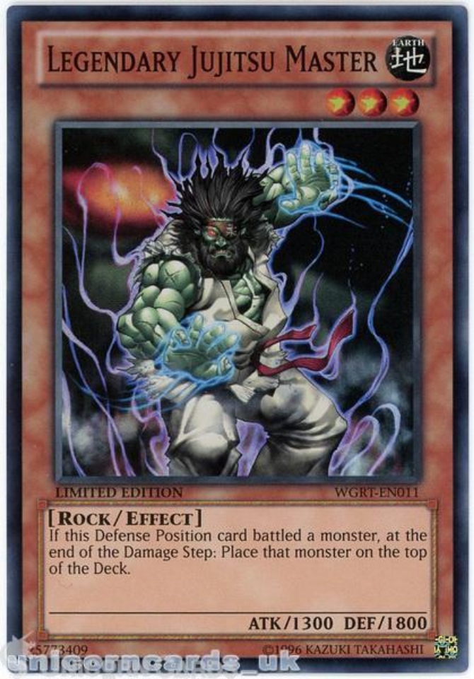 WGRT-EN011 Legendary Jujitsu Master Super Rare Limited Edition Mint ...