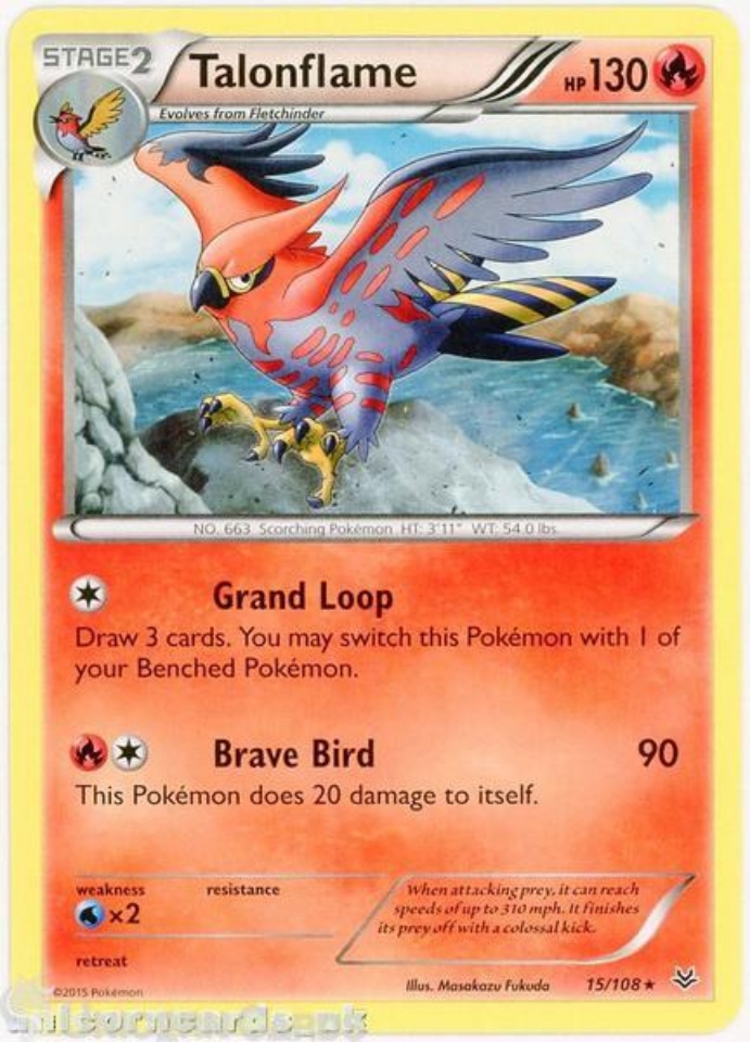 Talonflame Pokemon MTGNexus Fletchling // Talonflame