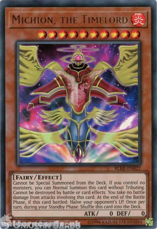 BLRR-EN021 Michion, the Timelord Ultra Rare 1st Edition Mint YuGiOh ...